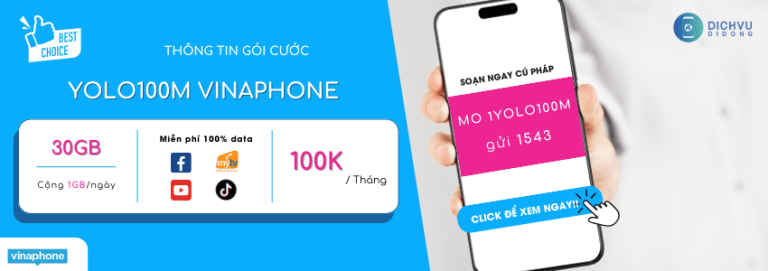 10 + Gói cước 1GB 1 ngày của VinaPhone (30GB/ Tháng) 2024